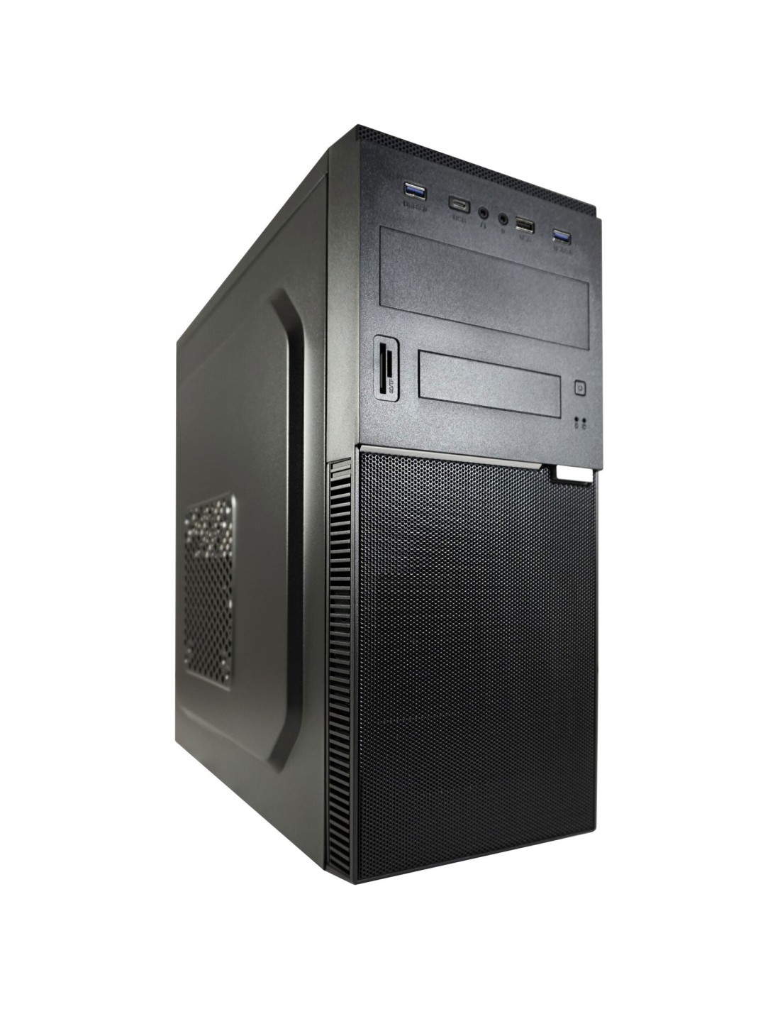 LC-Power Case ATX 7041B Nero (Lettore SD, USB 3.0 e Type-C) LC-7041B-ON